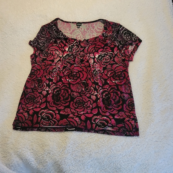 Rafaella | Tops | Rafaella Womens Purple And Black Top | Poshmark